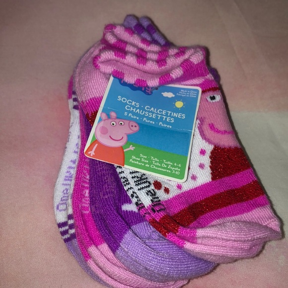 Peppa Pig | Accessories | Peppa Pig Socks 5 Pairs Size 46 | Poshmark